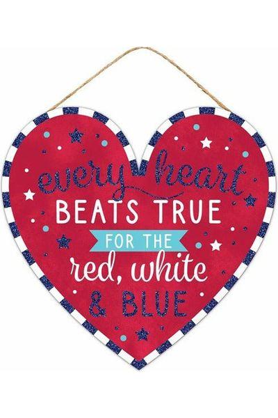 12" Wooden Sign: Heart Beats True | Michaels