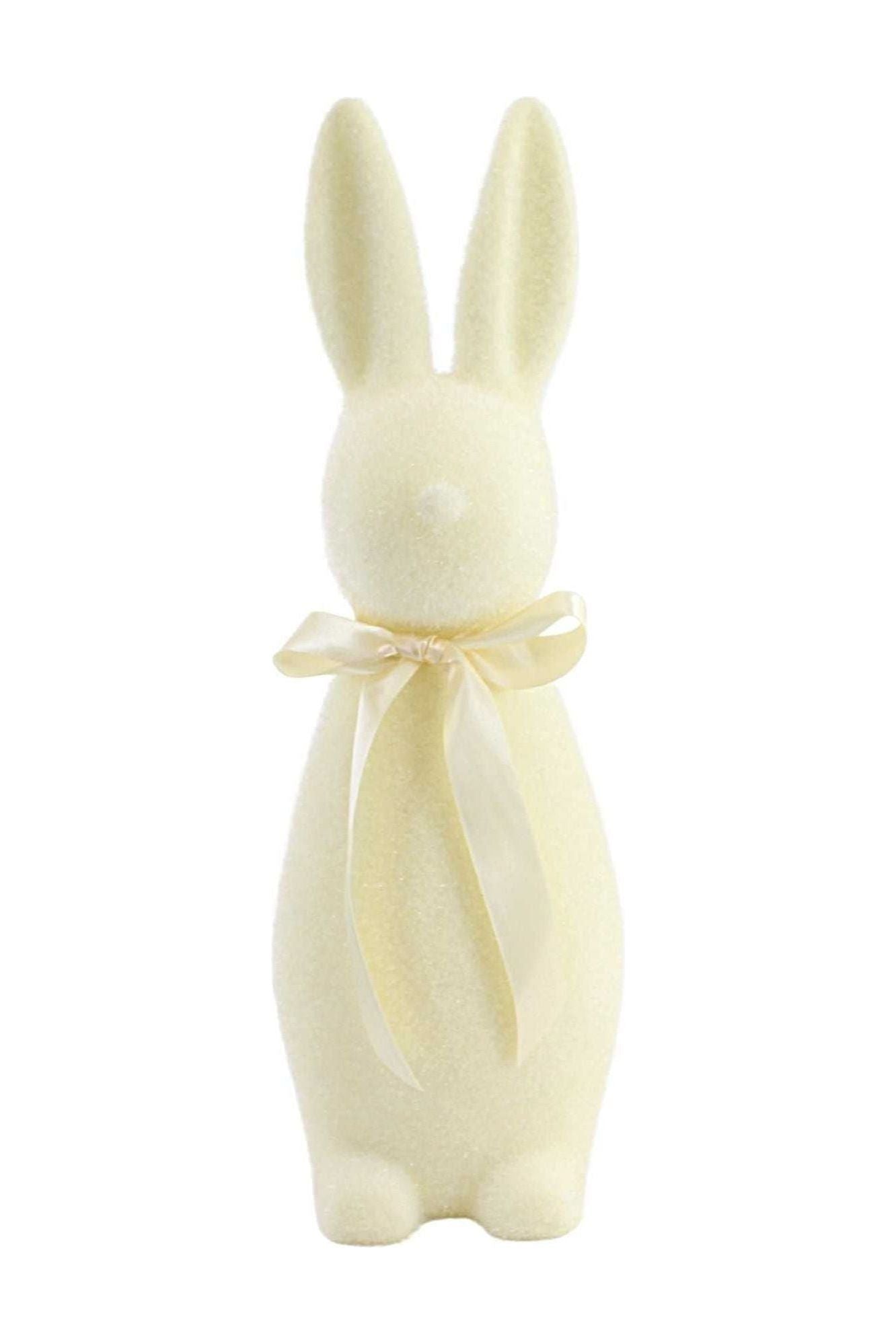 16" Flocked Button Nose Bunny (WH0139) | Michaels