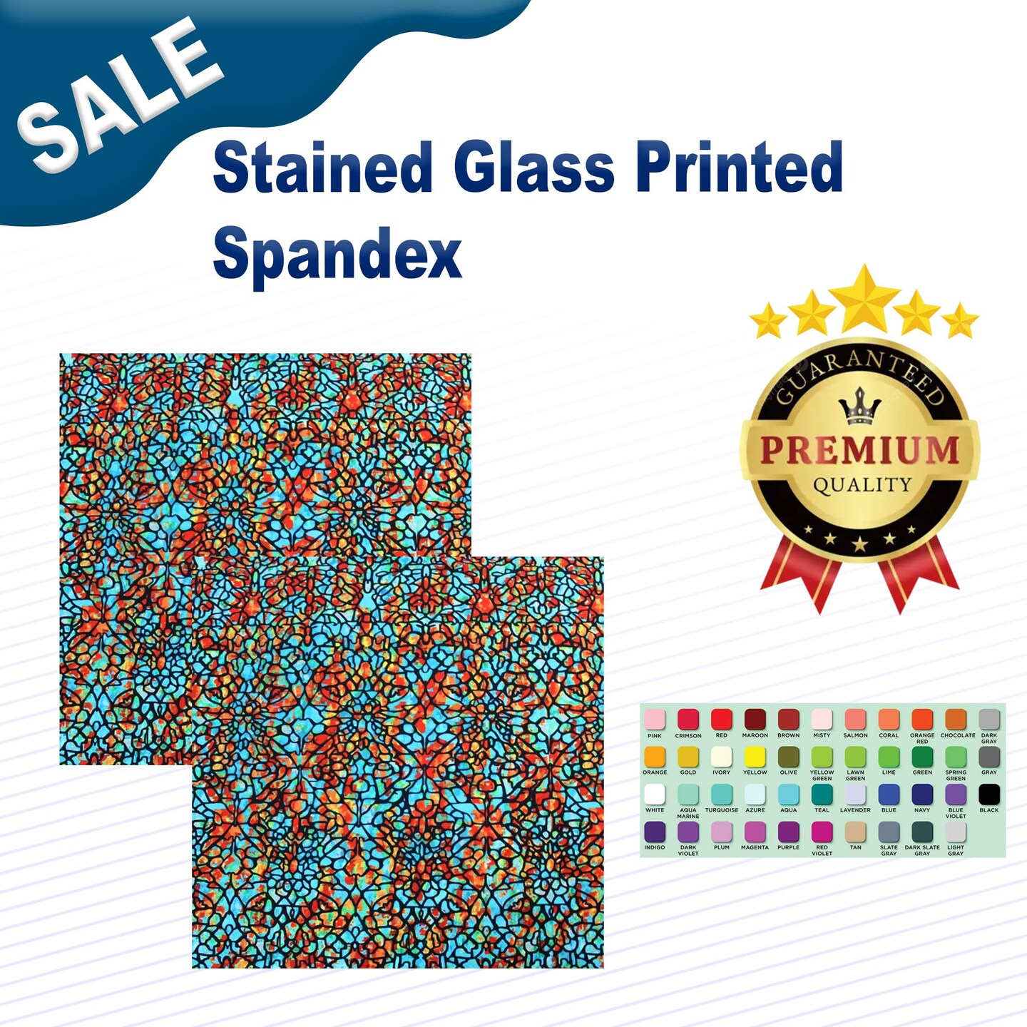Stained Glass Printed Spandex | Michaels