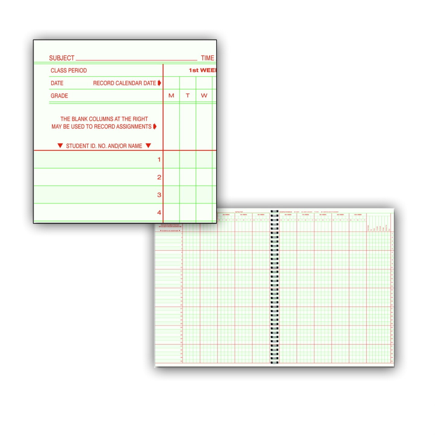 Hammond And Stephens 8 Subject 35 Student 9/10 Week Class Record Book ...