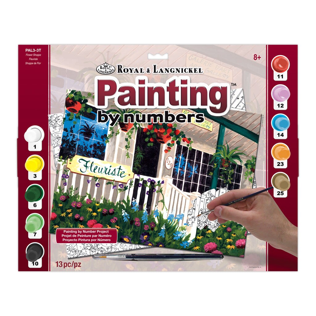 PAL3 | Painting by numbers™ 13pc 11.25" x 13.375" Flower Shoppe Painting Project | Michaels