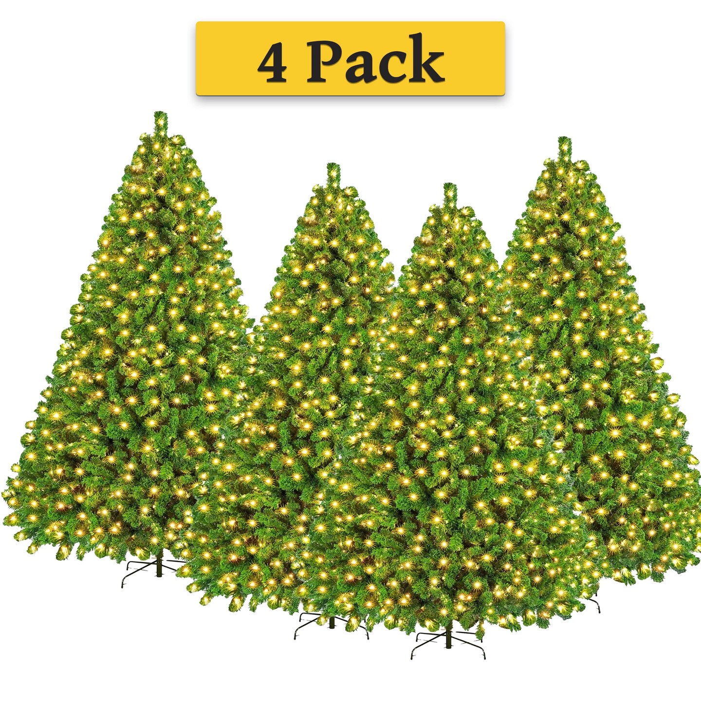 Yaheetech Pre lit Snow Flocked Artificial Christmas Tree | Michaels
