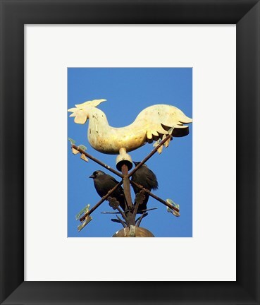 Framed Art Weathervane, Holy Trinity Church Wall Decor 18x24 Artwork ...