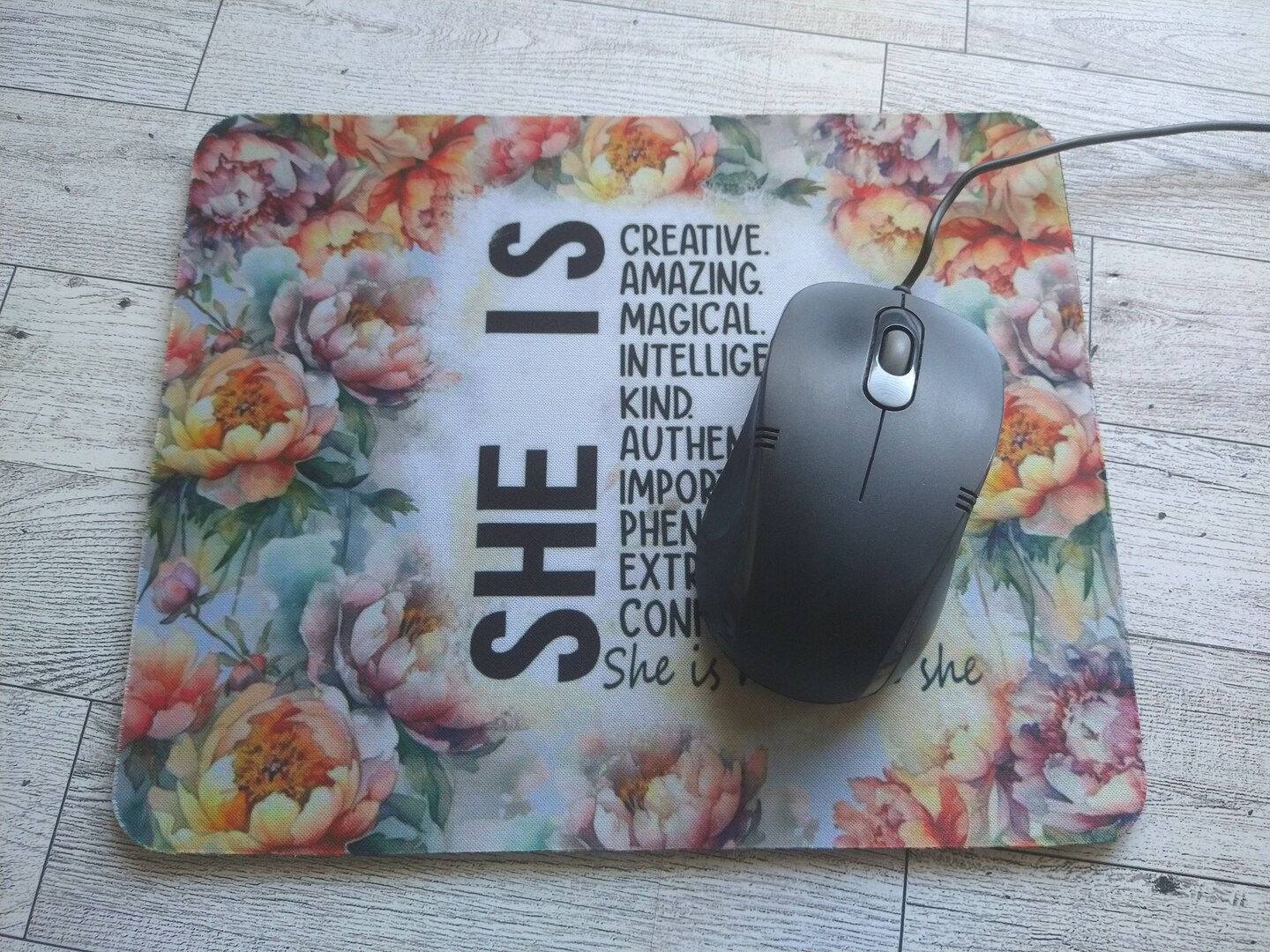 She Is Mouse Pad, Office Decor, Desk Decor | MakerPlace by Michaels