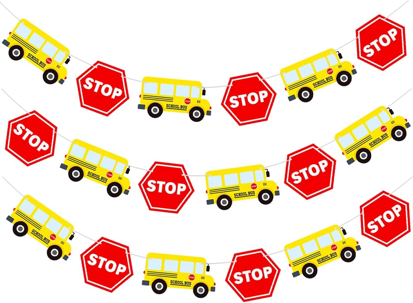 2PCS School Bus Cutout Banners | Michaels