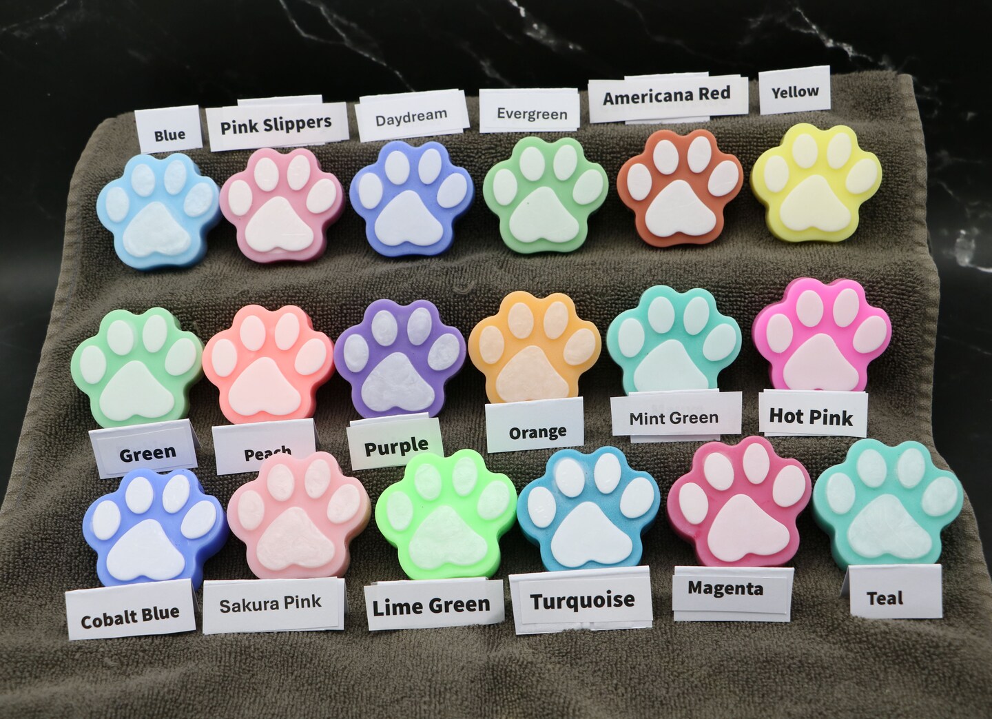 3 Paw Print Hand Soaps for Birthday, Special Occasion, Party Gifts, Pet ...