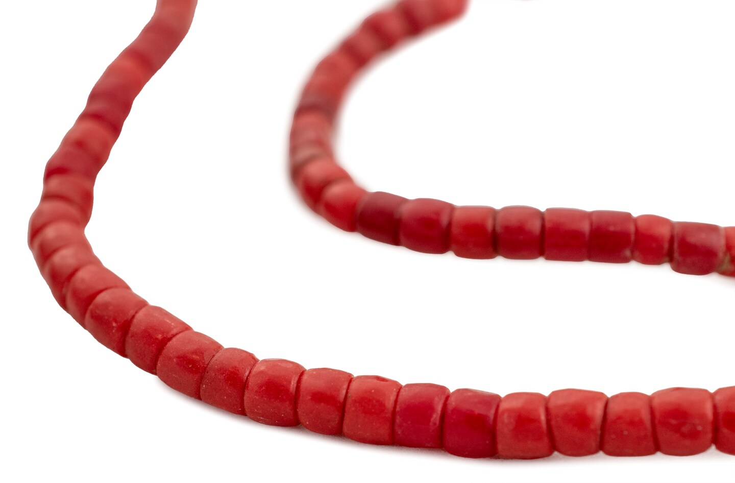 The Bead Chest Red Turkana Beads: Authentic East African Tribal Glass ...
