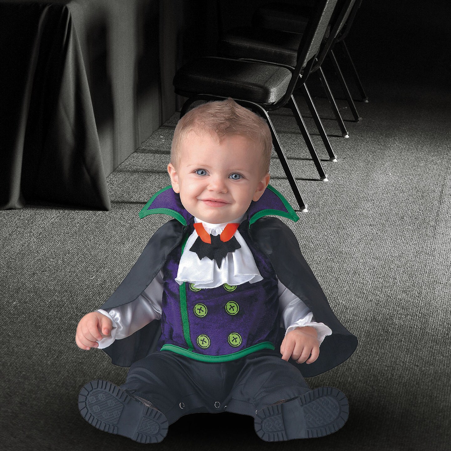 Infant Count Cutie Halloween Costume with Cape and Bat Pendant, Perfect ...