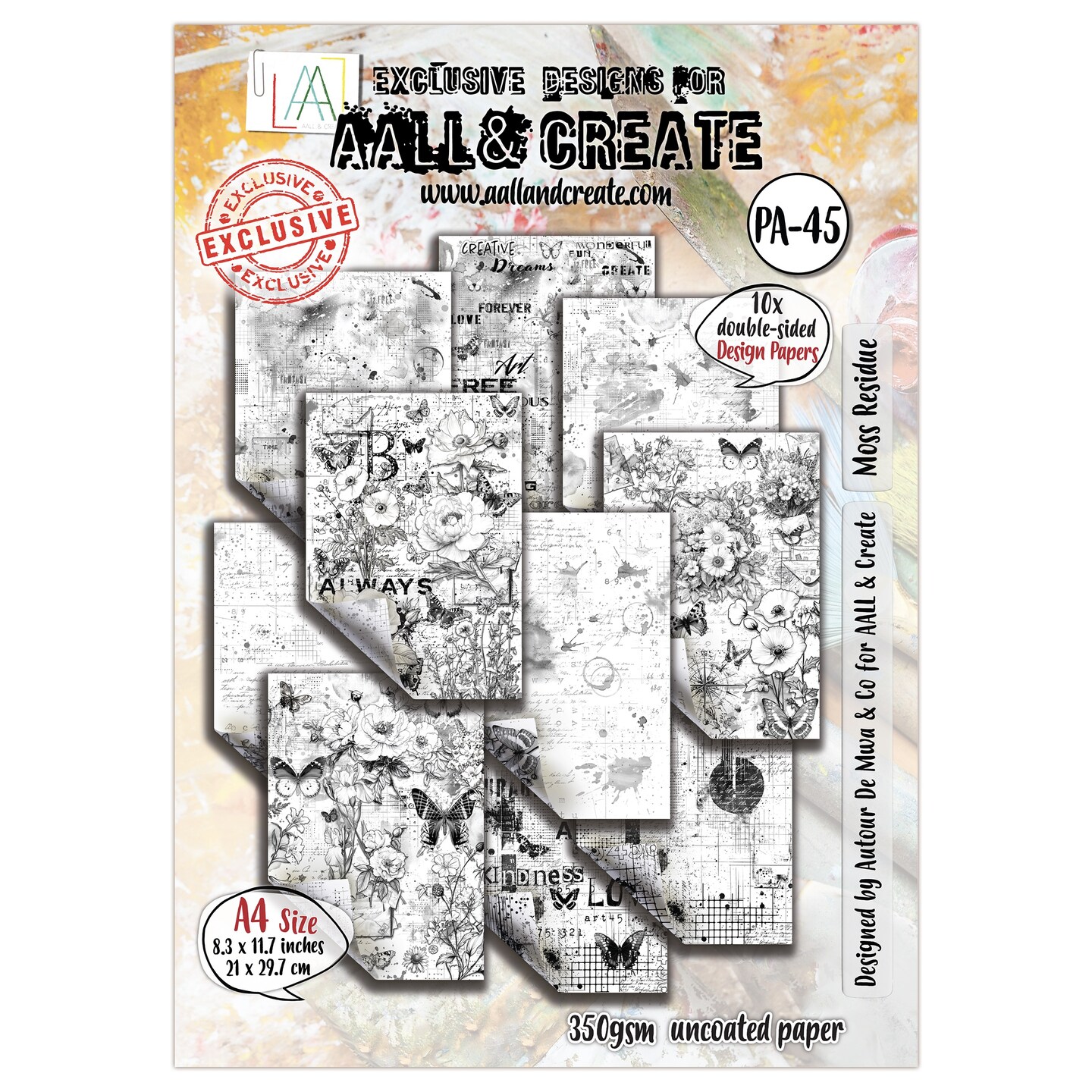 AALL And Create Design Double-Sided Cardstock A4-Moss Residue | Michaels