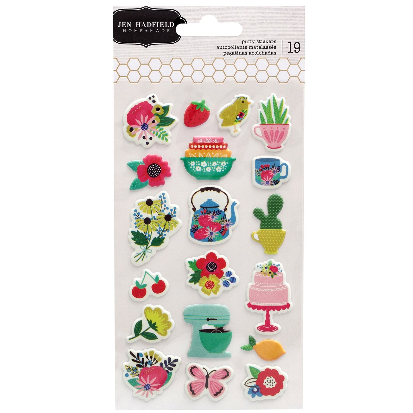 Jen Hadfield My Bright Life Puffy Stickers-Icons | Michaels