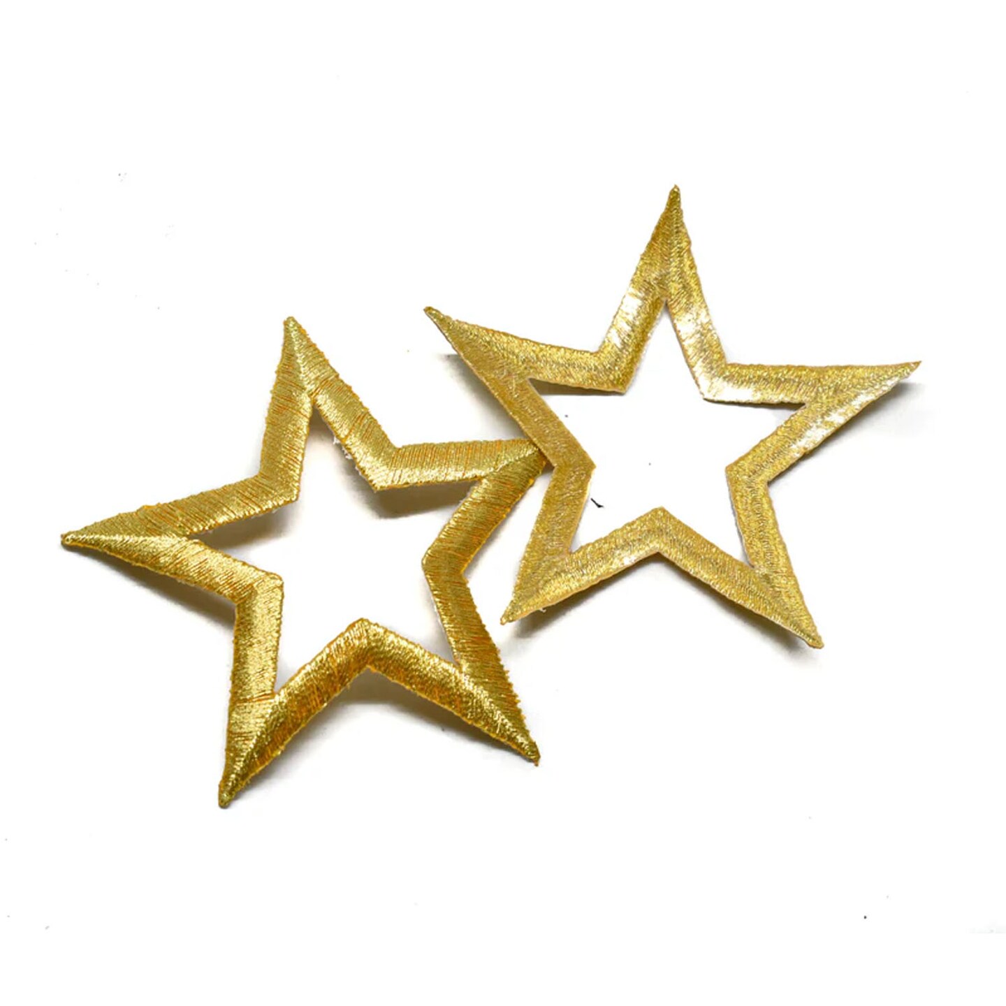 Gold Embroidered Iron On Star Patch Applique for Costumes Clothing and ...