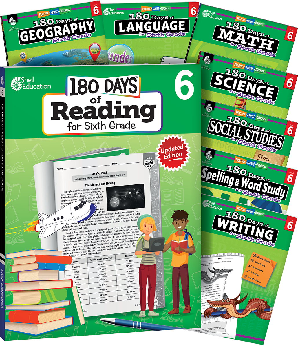 180 Days™ Bundle Grade 6: 8-Book Set | Michaels