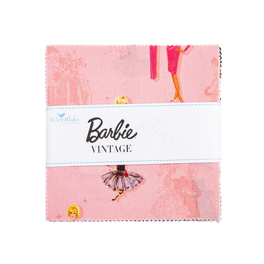 Barbie Vintage 5" Square Pack (Charm Pack / 5" Stacker) by Riley Blake ...