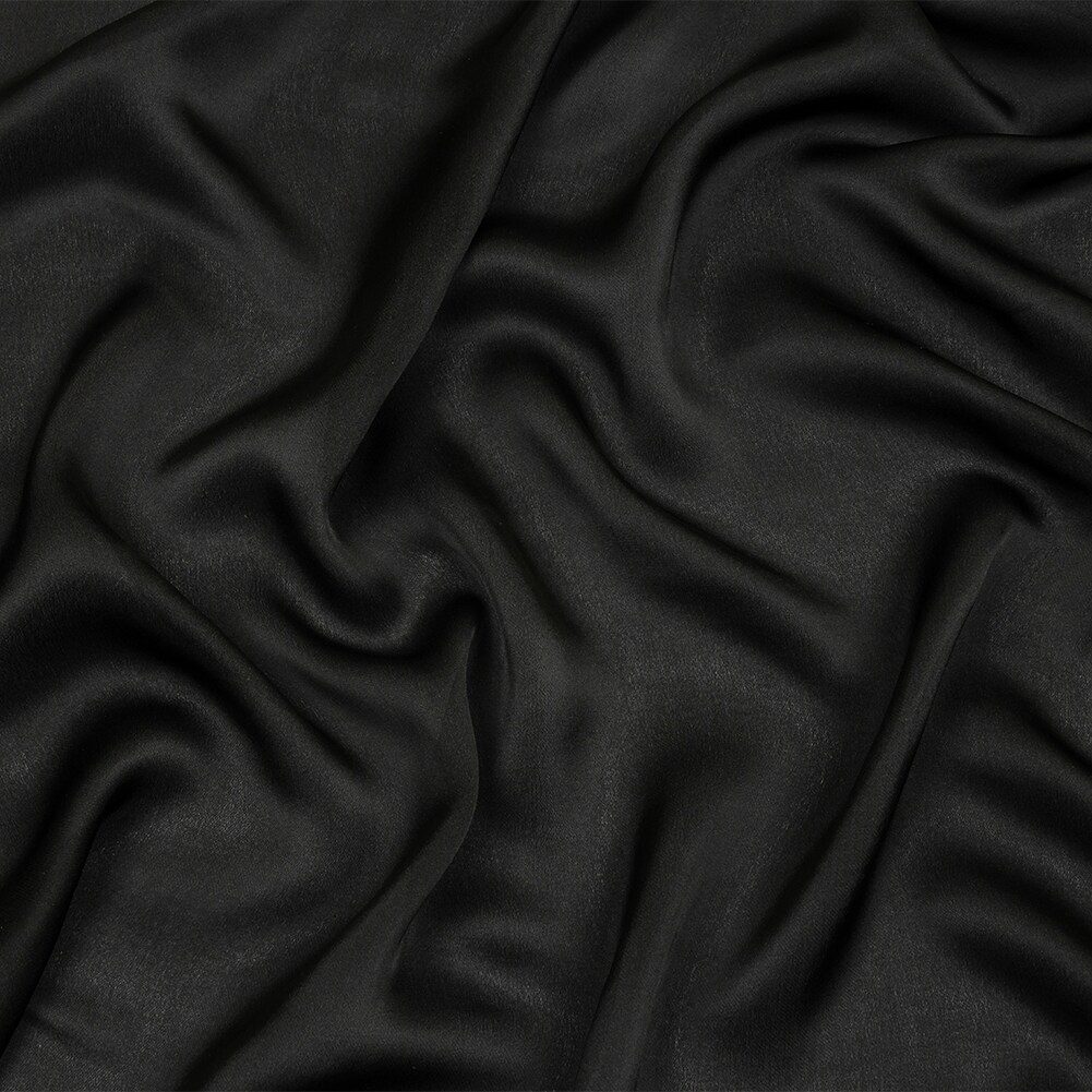 1 Yard Black Satin Faced Silk Chiffon Premium Fashion Textile 54 Inch Width | Michaels