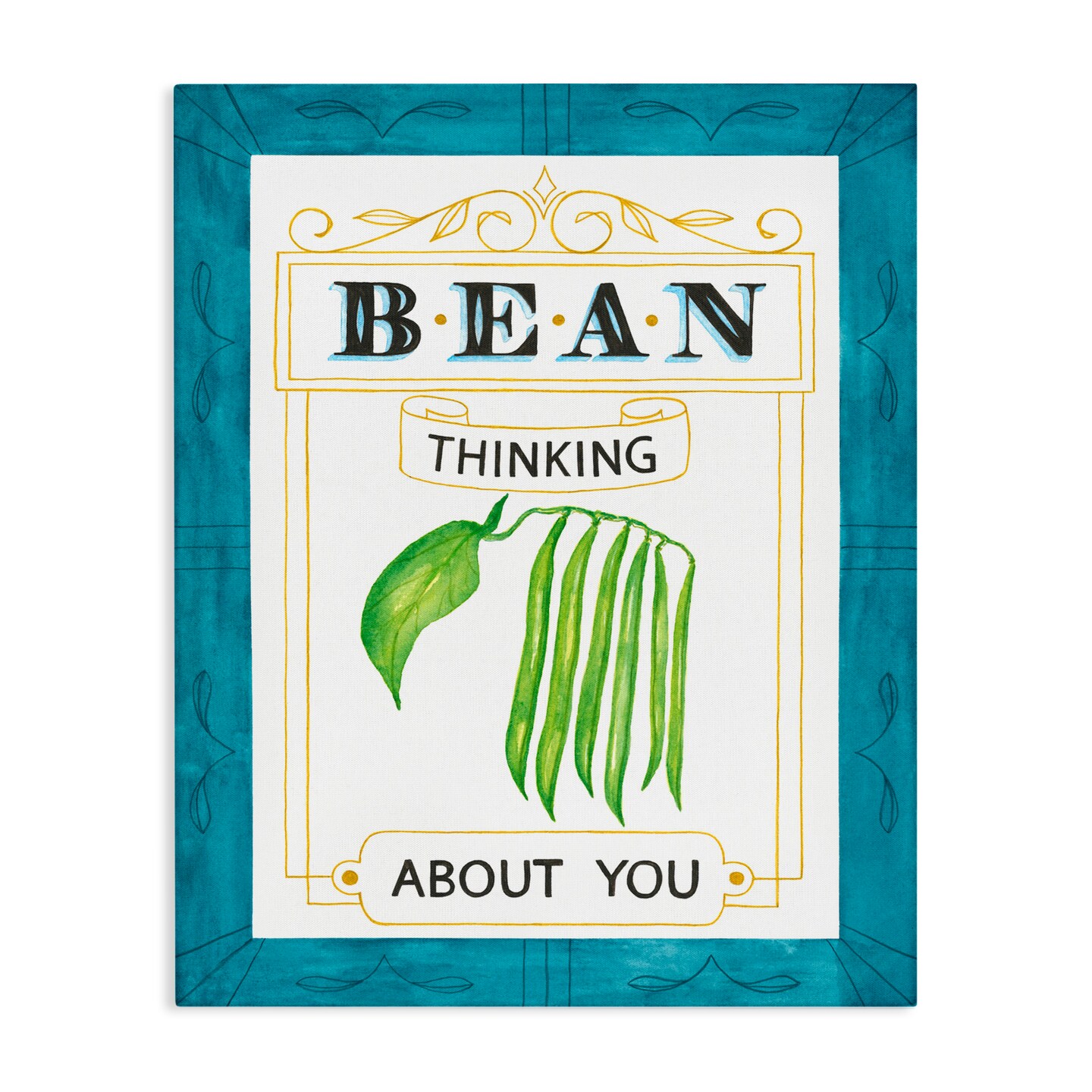 Stupell Industries Bean Thinking About You Canvas, design by Lara ...
