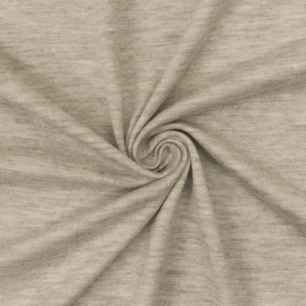 Beige-Gray-Ivory Texture Stretch Spandex Rayon Modal Jersey Knit Fabric ...