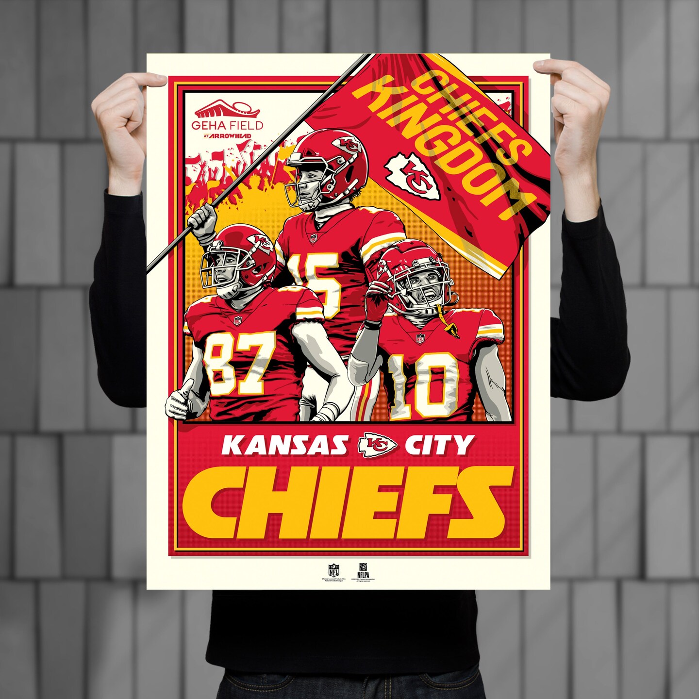 Phenom Gallery Kansas City Chiefs Player 2021 18" x 24" Serigraph Print ...