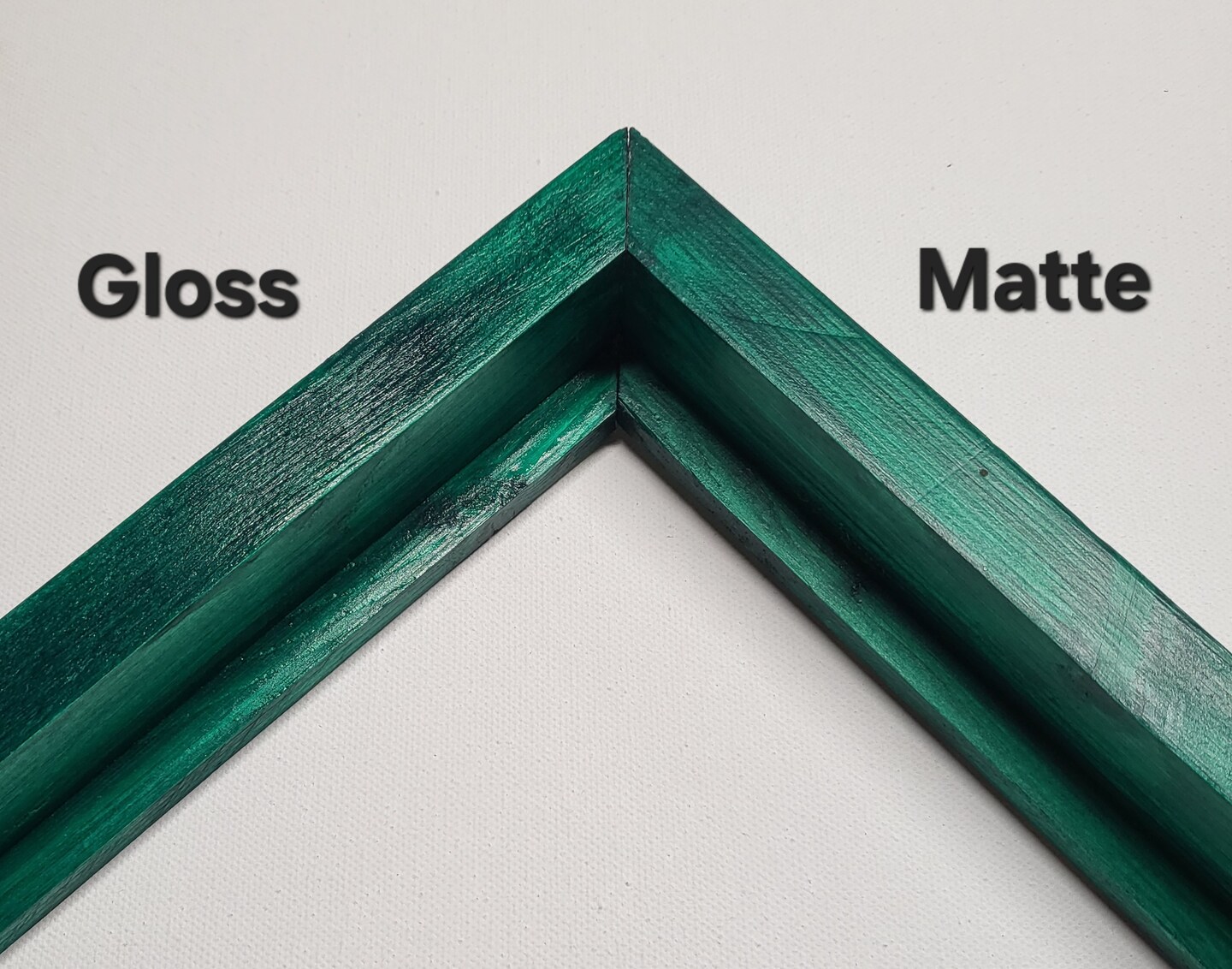 *Gloss Green* Thick Border Canvas Floating Frame, Made-to-Order Canvas ...