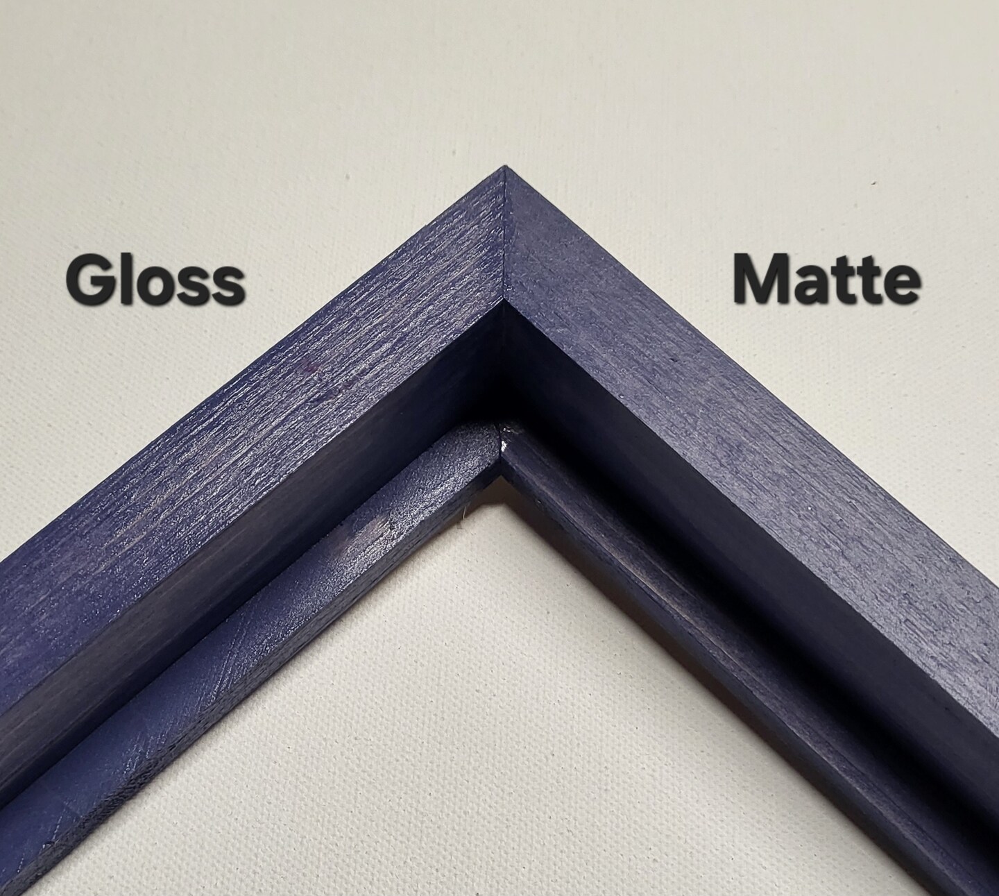 *Matte Cottage Blue* Thick Border Canvas Floating Frame, Made-to-Order ...