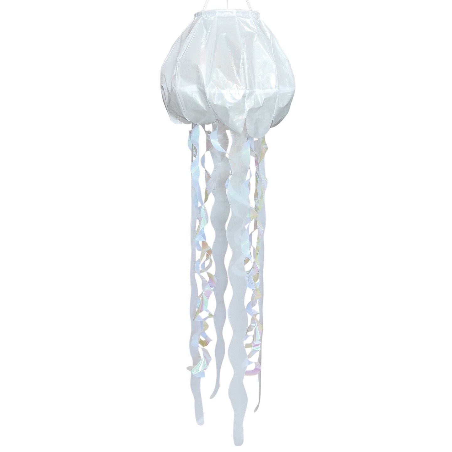 In the Breeze 5260 — 50-inch White Iridescent Jellyfish 3D Windsock ...
