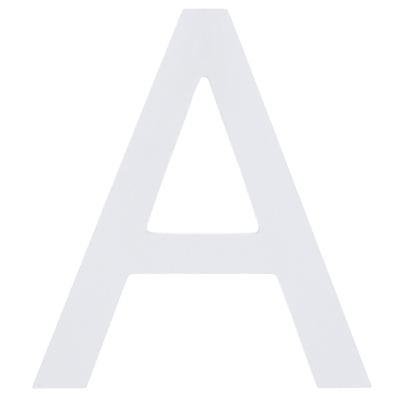 Arial Font White Painted MDF Wood Letter A (6 Inches) | Michaels
