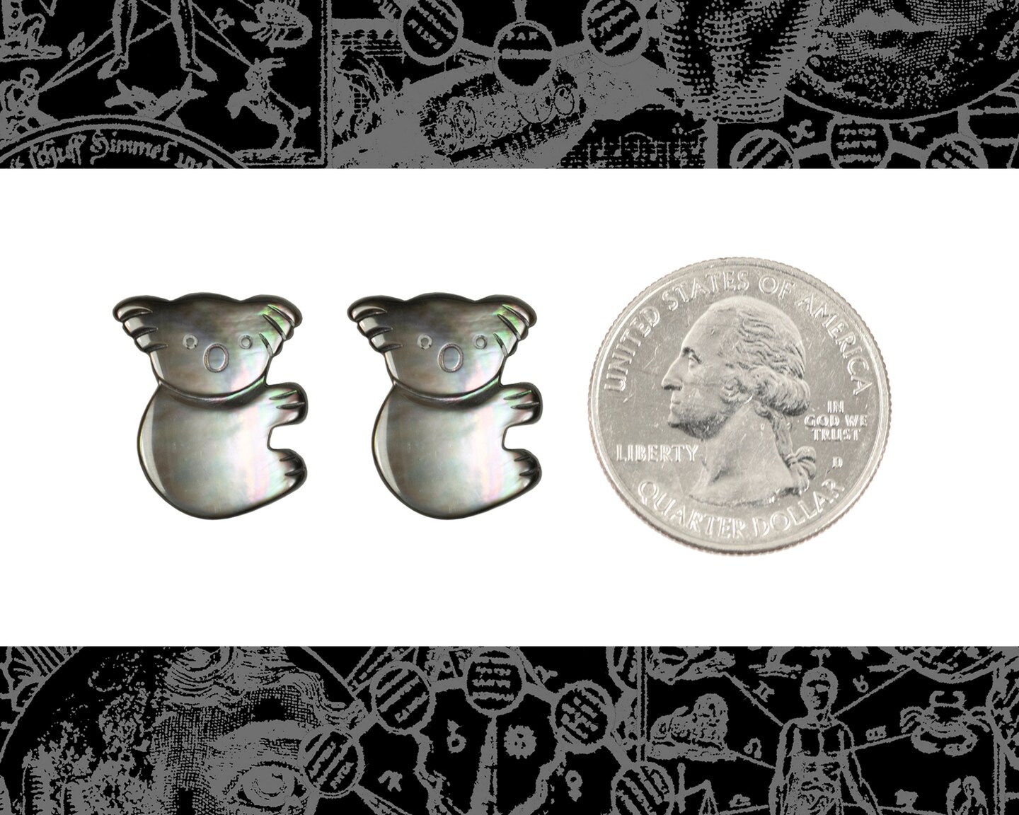 Carved Shell Koala Bear Beads - Set of Two - Bead-B32 | Michaels