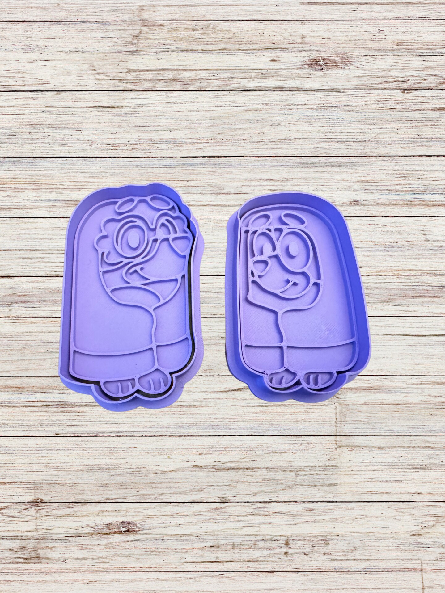 Bluey Heeler and Red Heeler Sisters cookie Size cutter set from 3.25 -3 ...