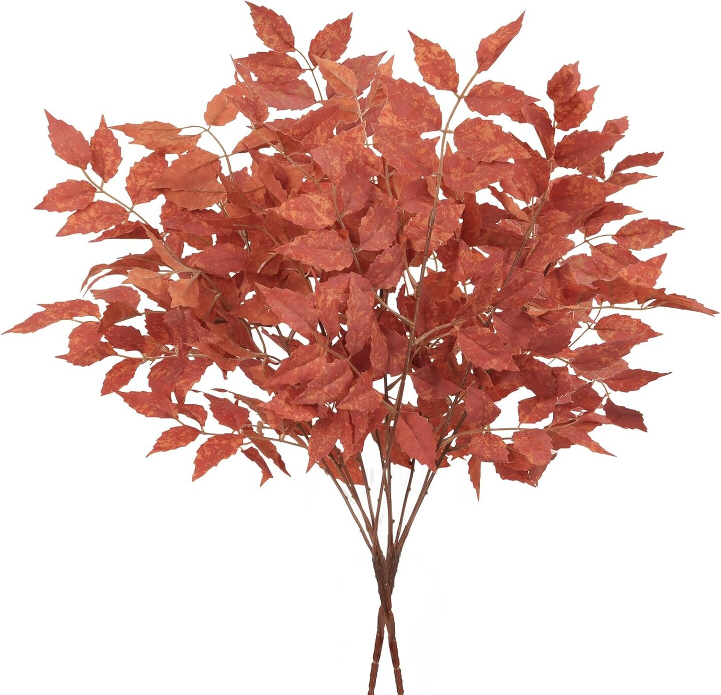 2 Bunches Fall Maple Leaves Stems Artificial Fake Fall Plants Autumn ...