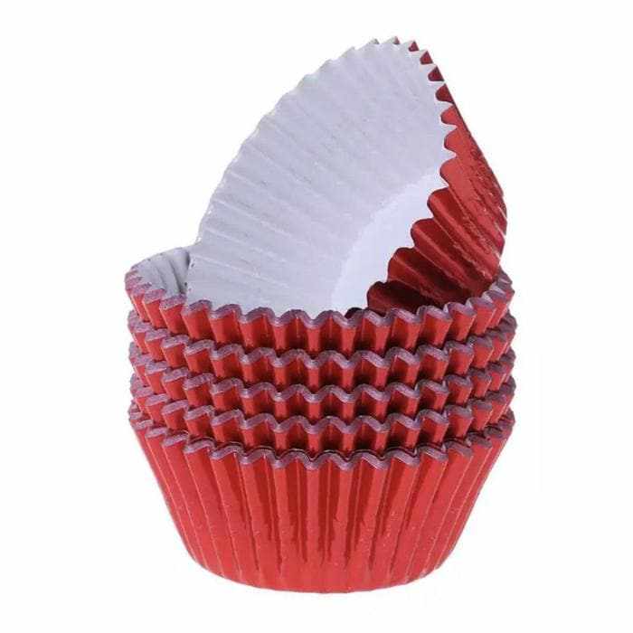 Metallic Red Cupcake Wrappers Liners 25 PC Set Michaels