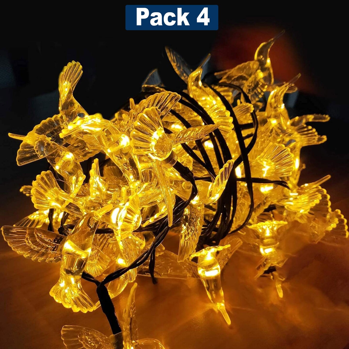 Solar Powered 30 LED Dove String Lights in Warm White | Michaels