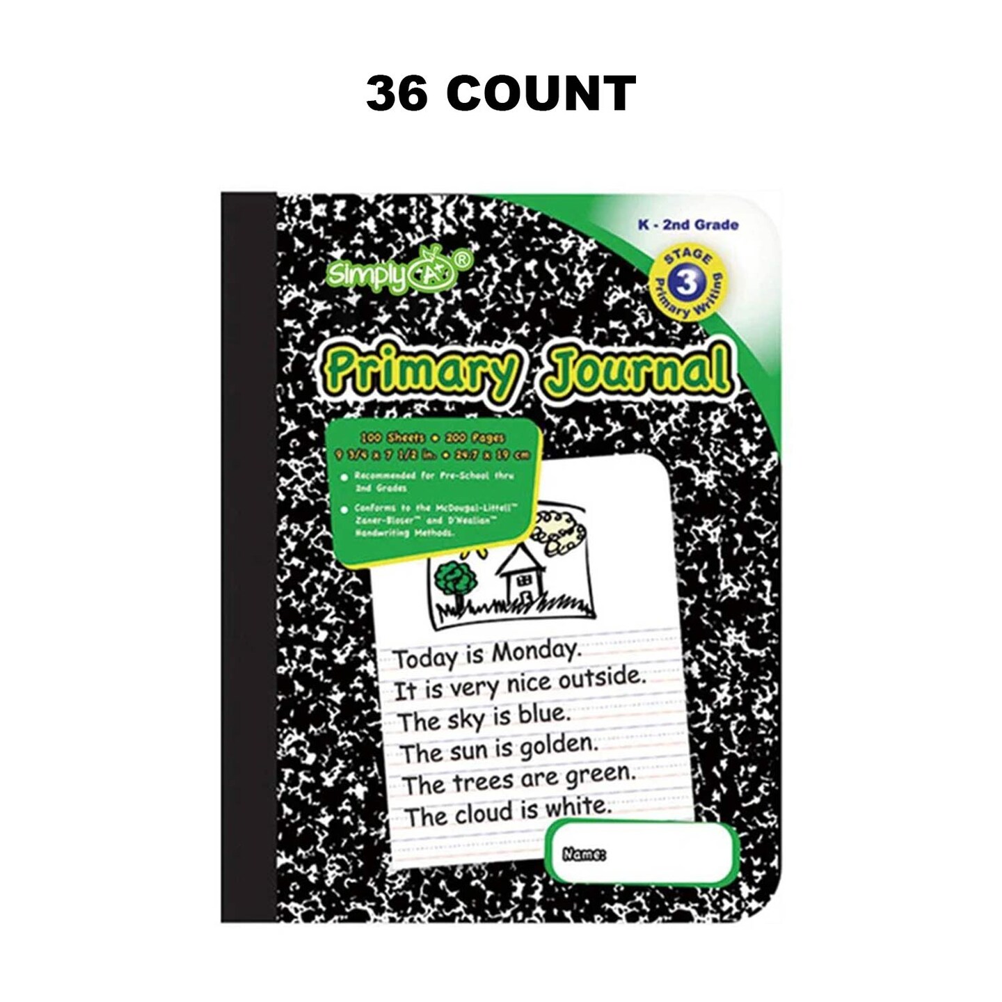 Primary Journal Black Marble Composition Book | Michaels
