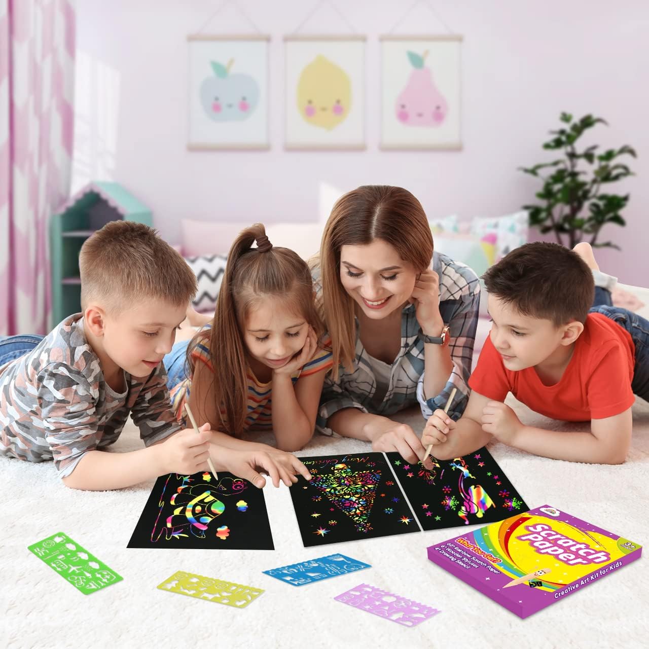 Scratch Rainbow Art Paper Set | Michaels