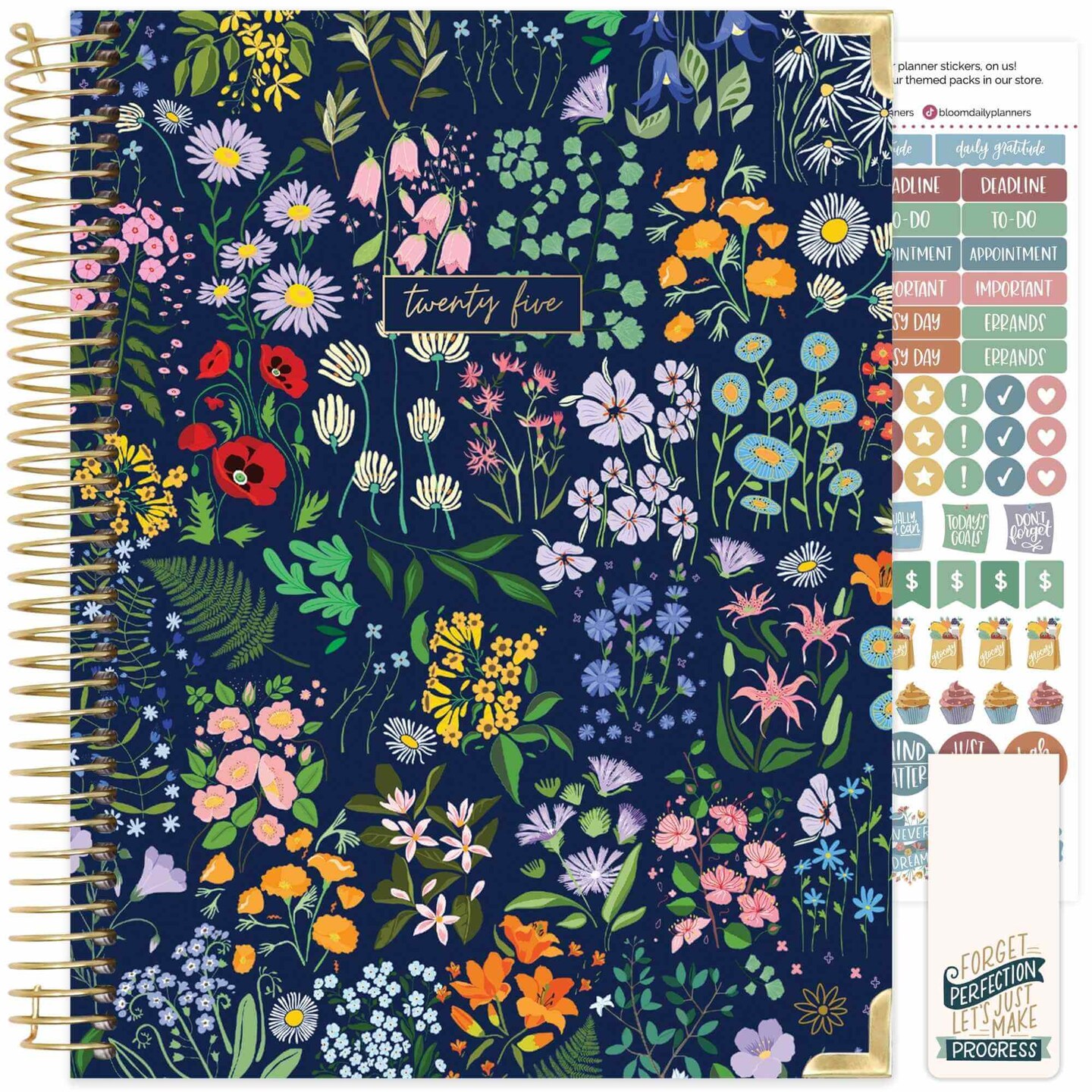 bloom daily planners 2025 Hard Cover Planner, 8.5" x 11", Garden Party ...