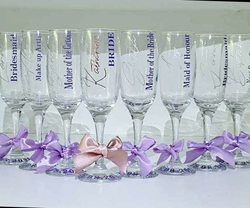 Personalized Name Toasting Glass Custom Champagne Glass Flute ...