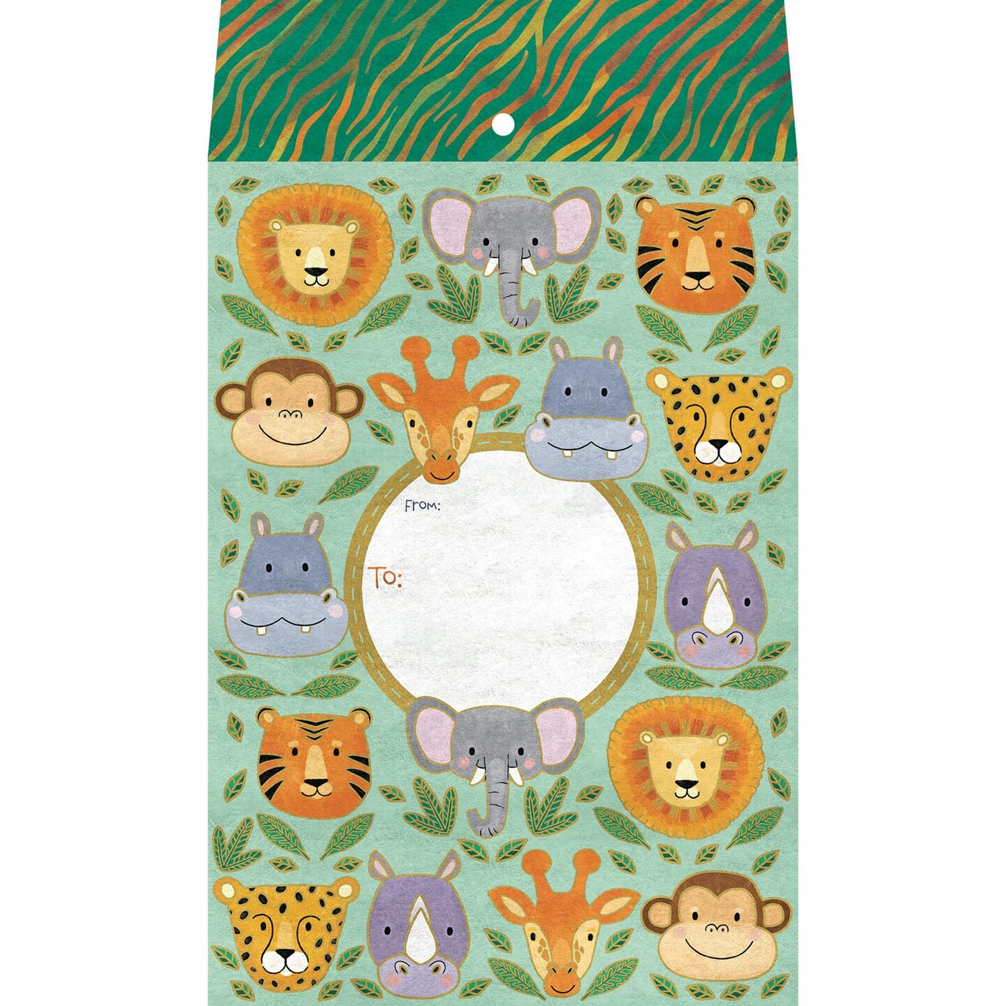 Pack/6: Jungle Animals Theme Mailing Envelope - 6 x 1/2 x 9-1/2" | Michaels