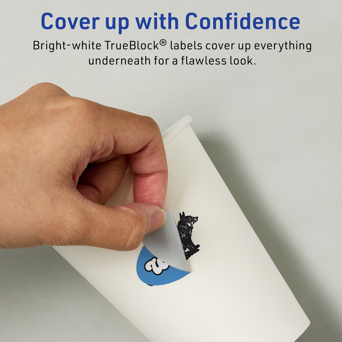 Avery TrueBlock Matte White Paper Labels, 1" x 2" Oval, Color: White ...