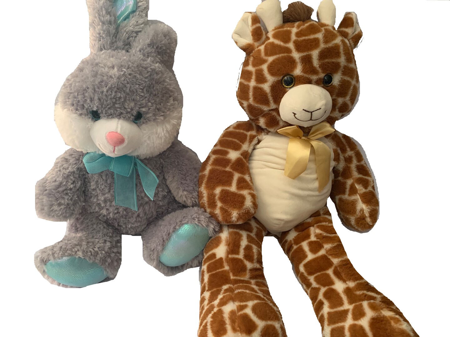 Weighted stuffed animal, Jumbo Giraffe or Bunny plush with 15 lbs ...