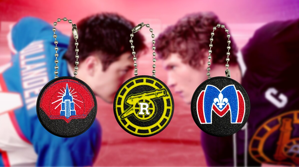 Heated Rivalry Hockey Team Logo Fidget Clicker Keychains – 3 Pack (3D ...