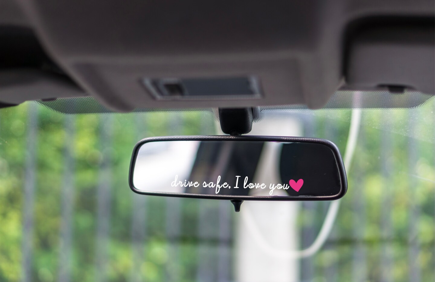Drive Safe, I Love You, Rearview Mirror Sticker, Car Mirror Decal ...
