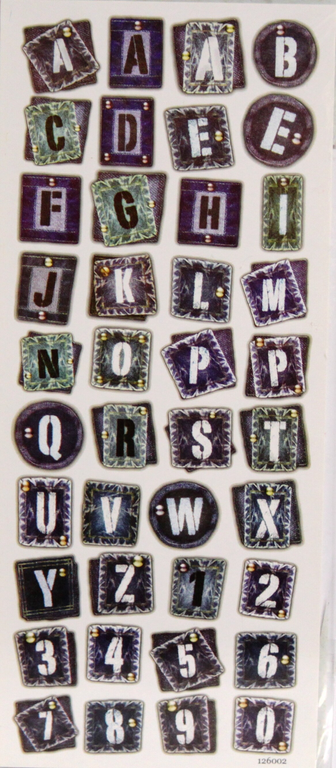 Designer Faux Metal Alphabet & Numbers Stickers | Michaels