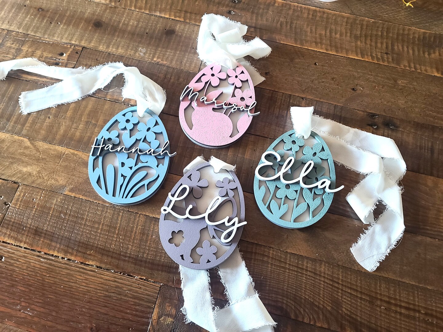 Personalized Easter Basket Tag, Custom Easter Egg Basket Label, Kid's ...