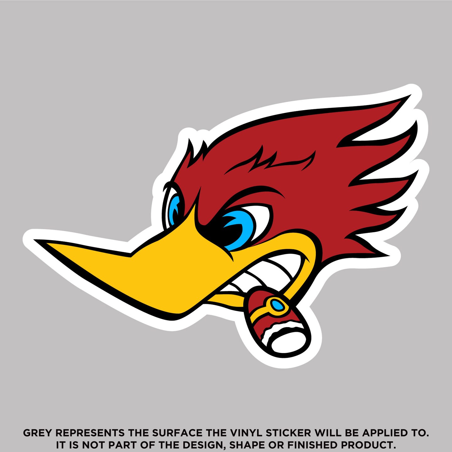 Angry Woodpecker Vinyl Sticker Decal | MakerPlace by Michaels