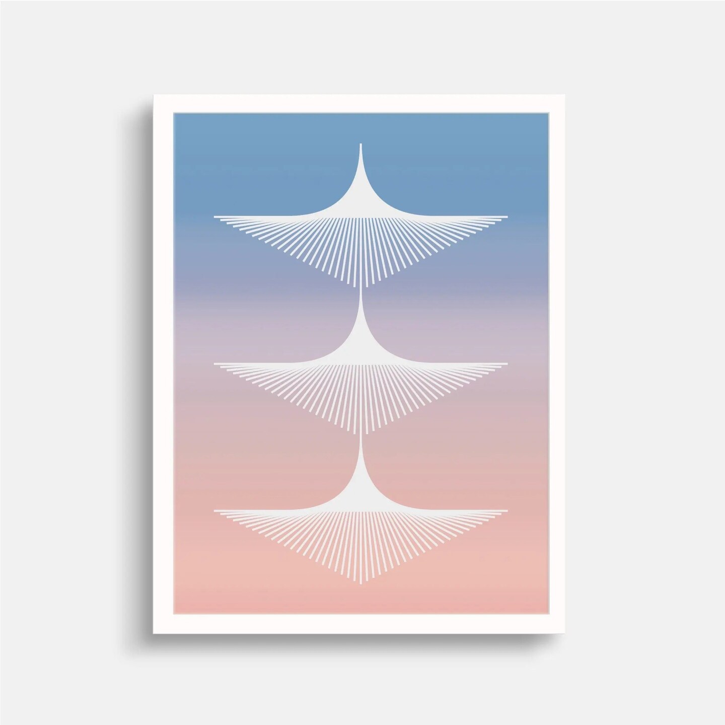 Wings Deco Gradient Art Print, Size: 12x18 Inches, Model: Matte | Michaels