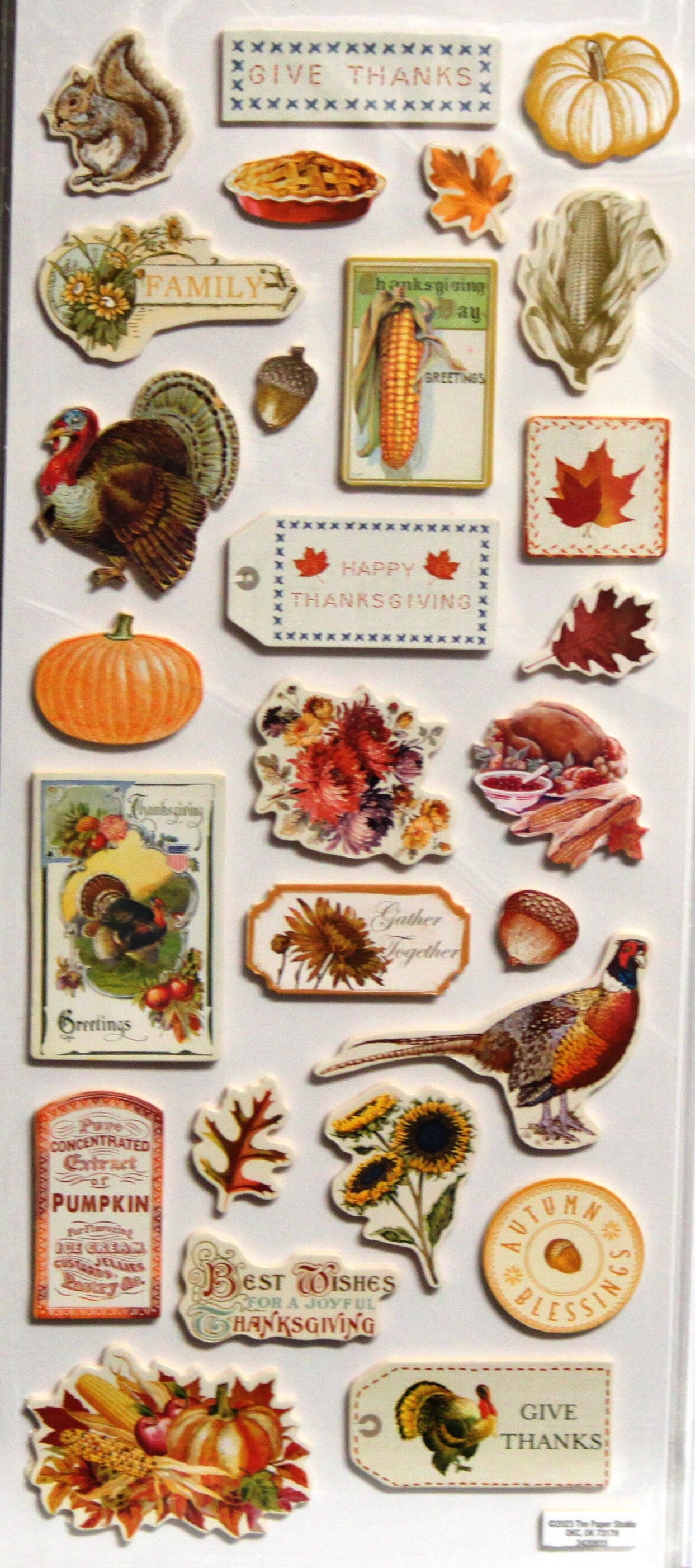 La Petites Happy Thanksgiving Dimensional Stickers | Michaels