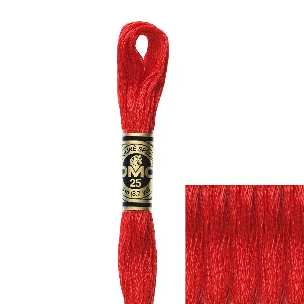 DMC Embroidery Floss, 6-Strand - Bright Red #666 | Michaels