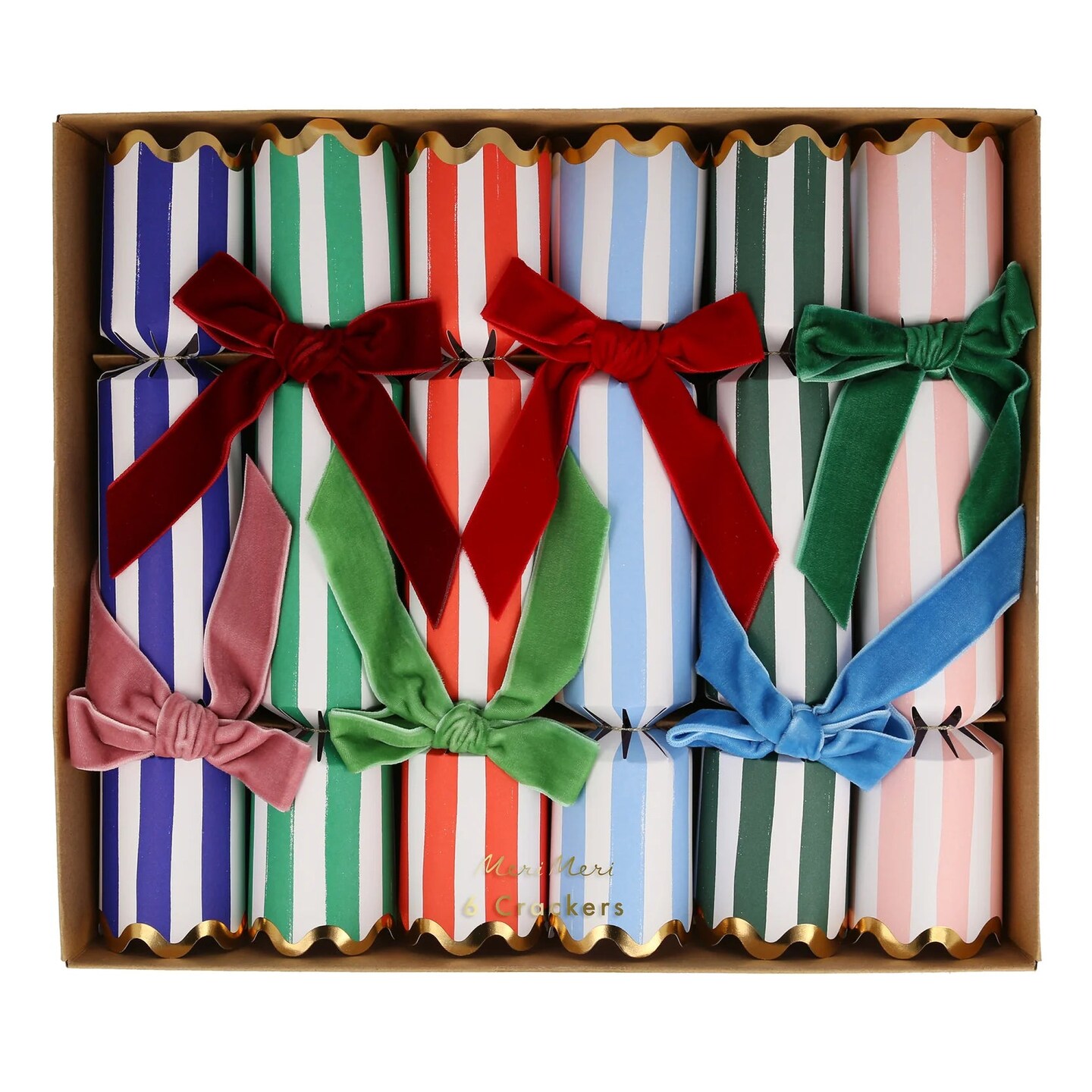 STRIPE VELVET BOW CRACKERS | Michaels