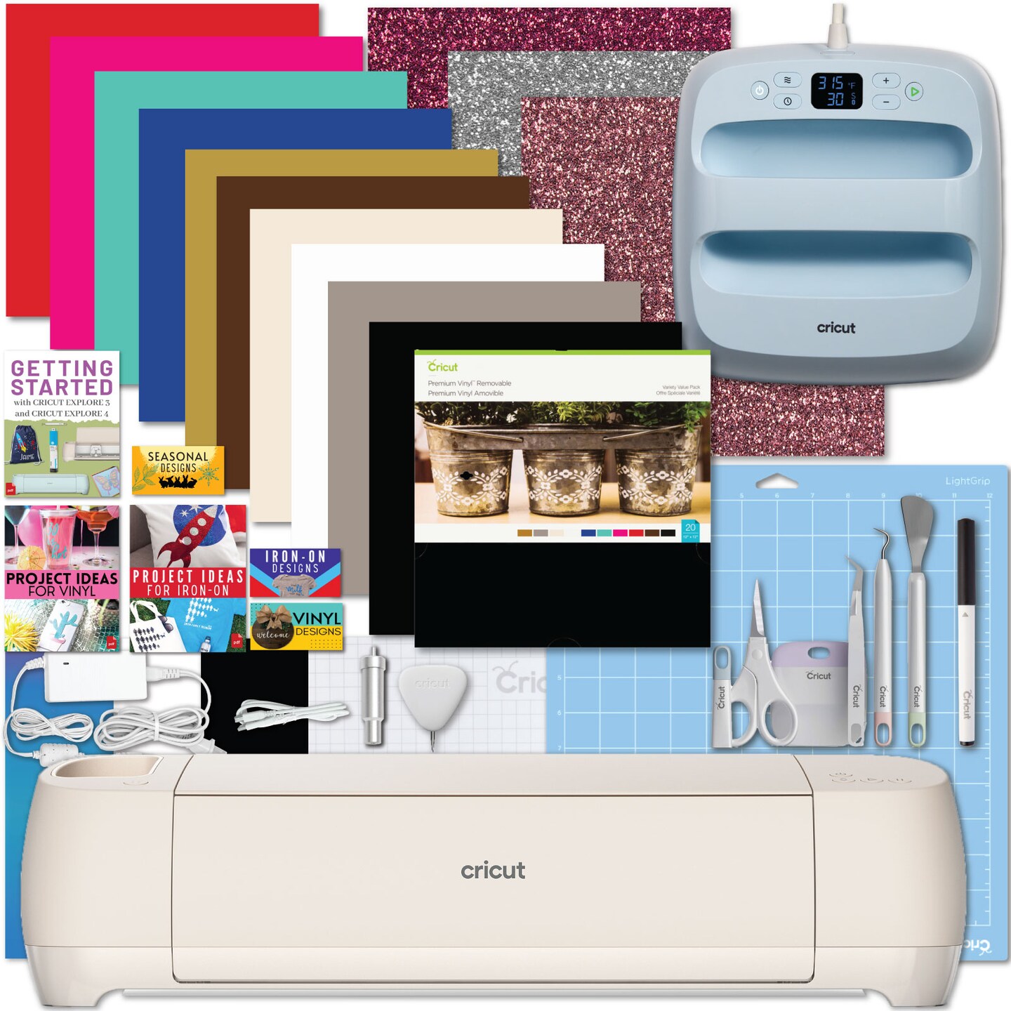 Cricut Explore 4 Cutting Machine with EasyPress 3 Heat Press and ...