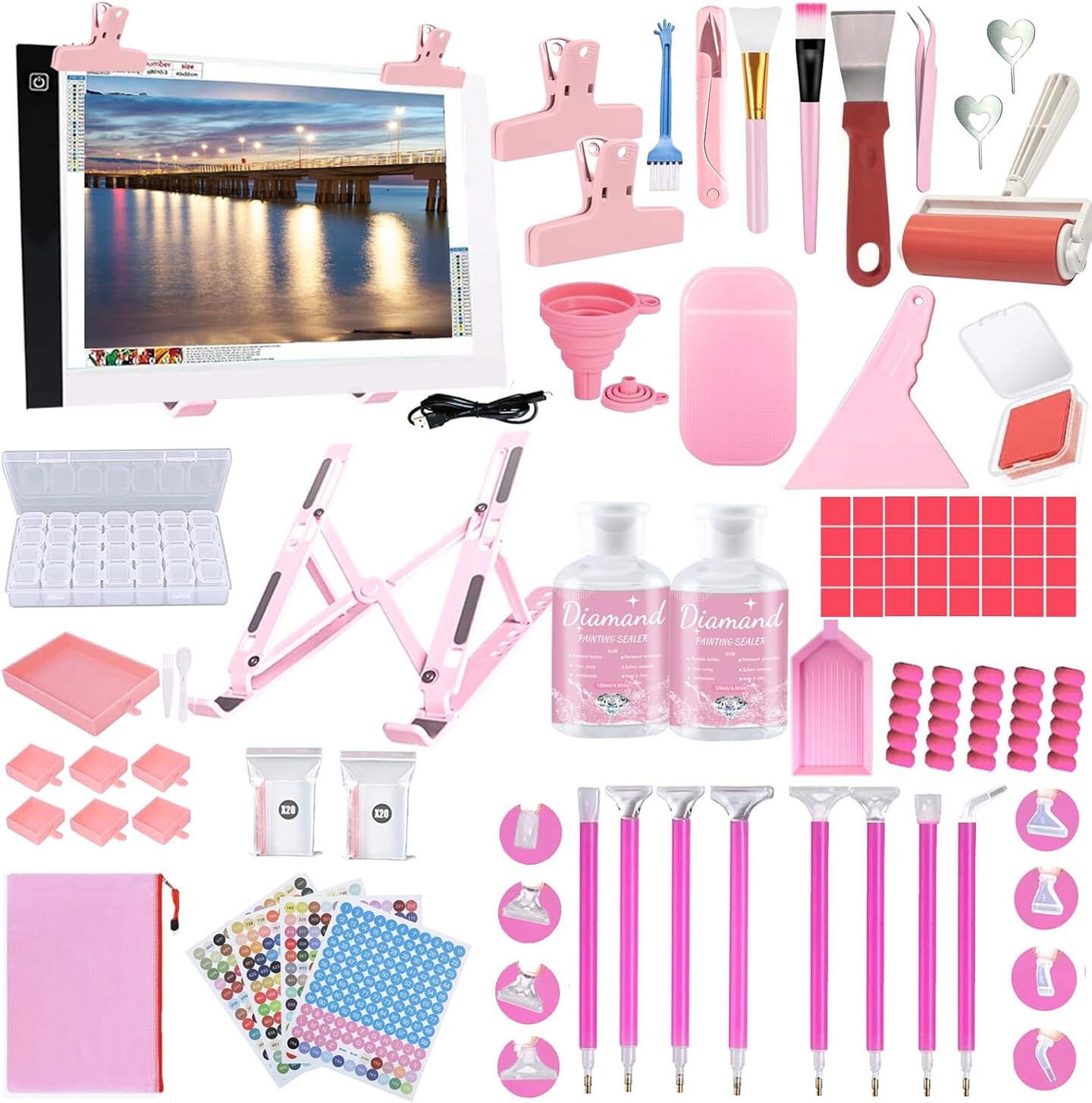 158Pcs Diamond Art Accessories Kit All Inclusive Diamond Painting Tool ...