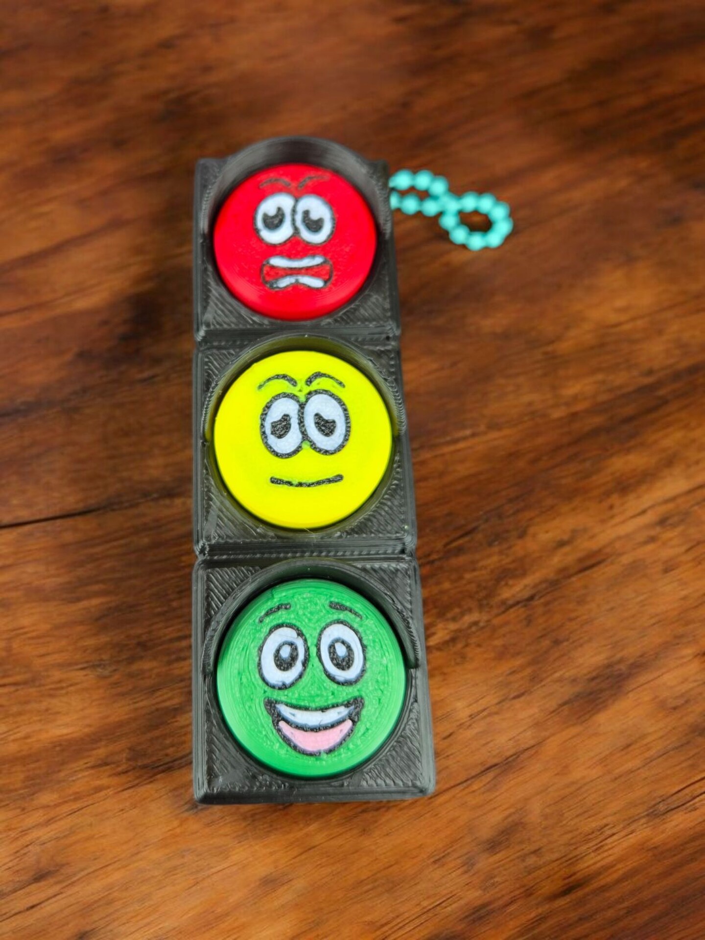 3d print, clicker, traffic lights, gift, tactile, non verbal sensory ...