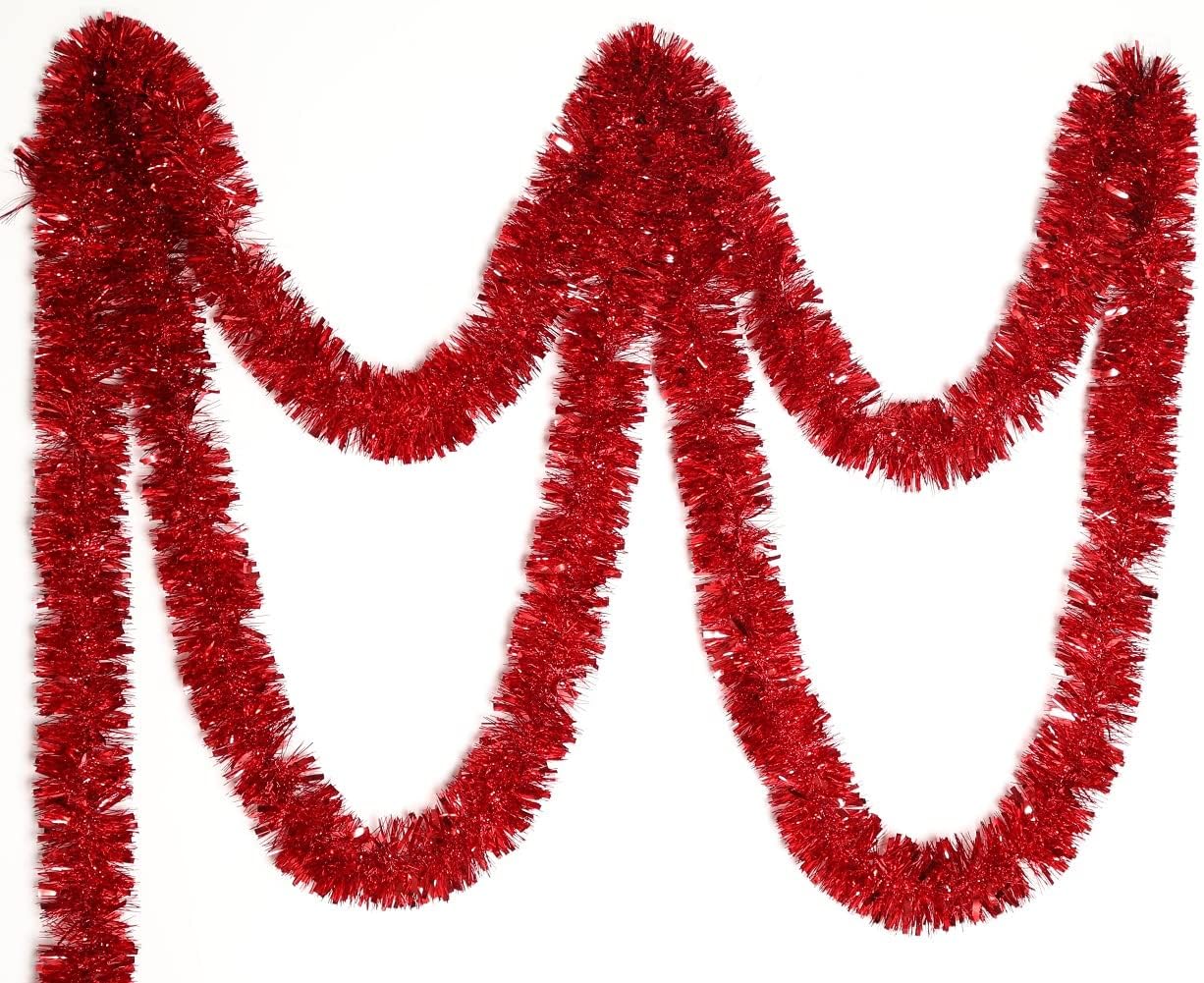 25 Feet Metallic Twist Garland Sparkly Foil Streamer for Party ...